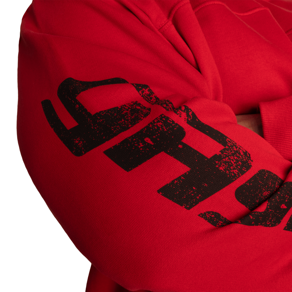 GASP Throwback Sweater - Chili Red - Urban Gym Wear