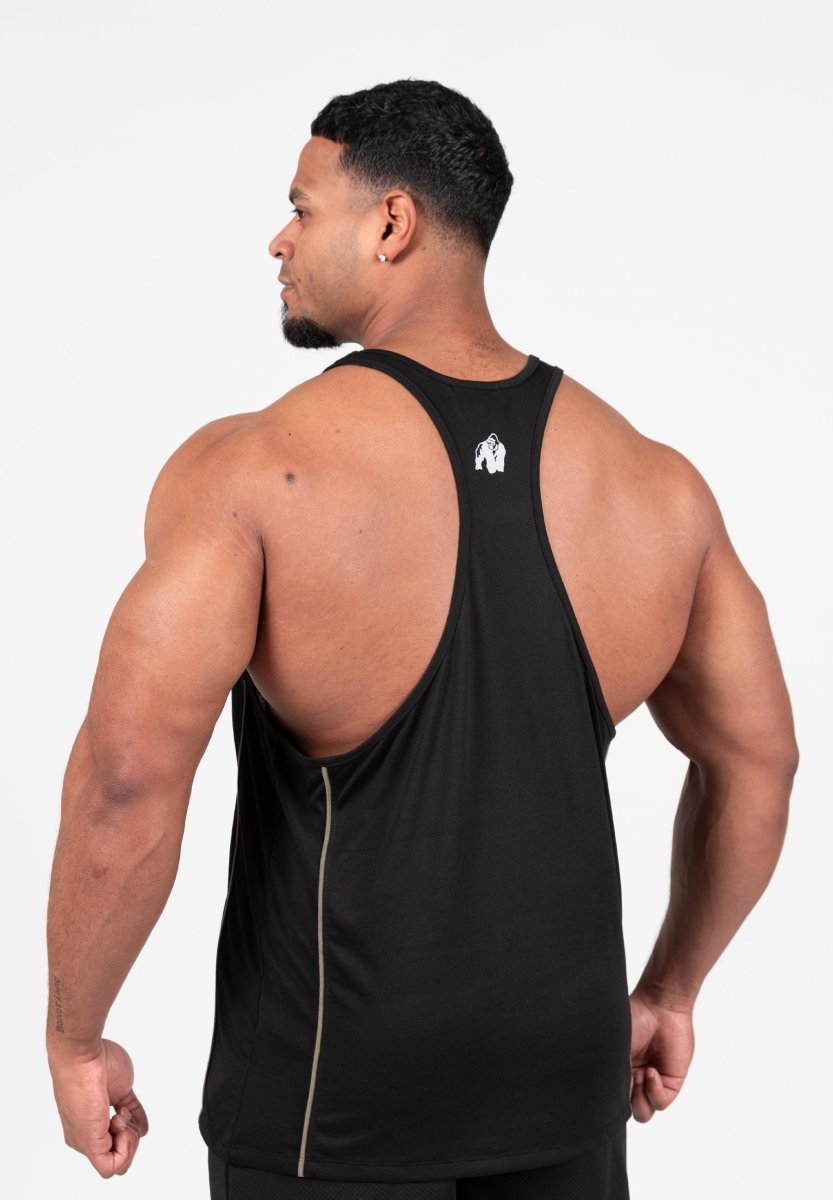 Gorilla Wear Casper Stringer - Black/Green - Urban Gym Wear