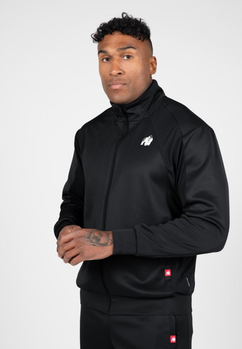 Gorilla Wear Tennessee Track Jacket - Black - Urban Gym Wear