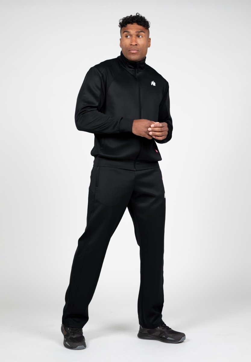 Gorilla Wear Tennessee Track Jacket - Black - Urban Gym Wear