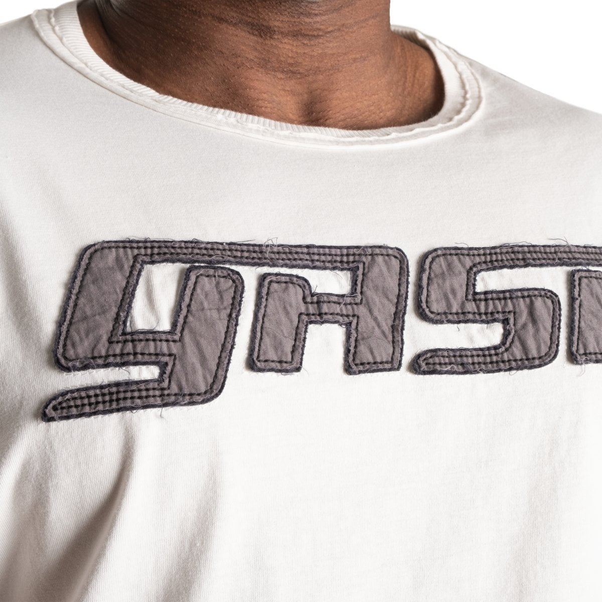 GASP Pro Logo Tee - Off White - Urban Gym Wear