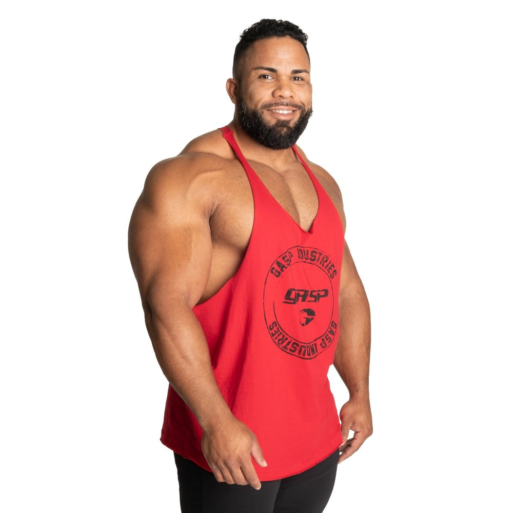 GASP Stringer - Chilli Red - Urban Gym Wear
