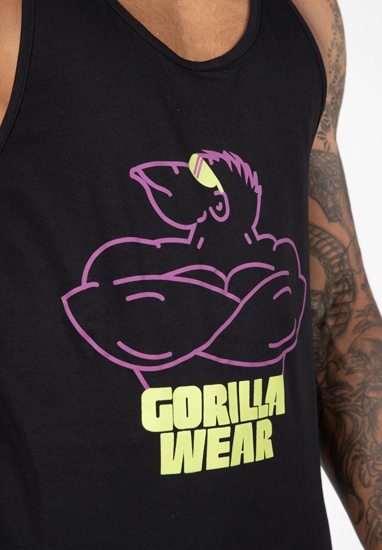 Gorilla Wear Legacy Stringer - Black - Urban Gym Wear