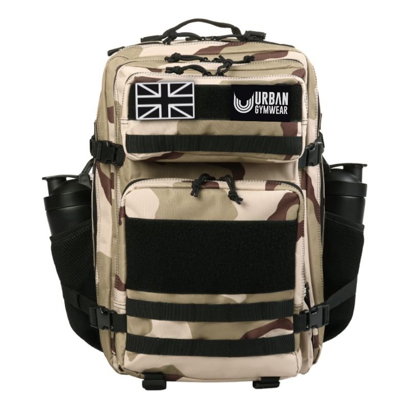 Urban Gym Wear Tactical Backpack 45L - Desert Camo - Urban Gym Wear